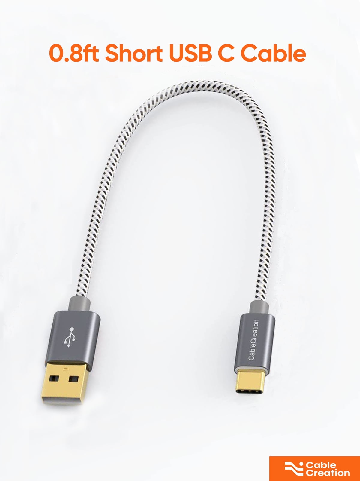Short USB C Cable 0.8ft CableCreation USB A to USB C Cable USB to C ...