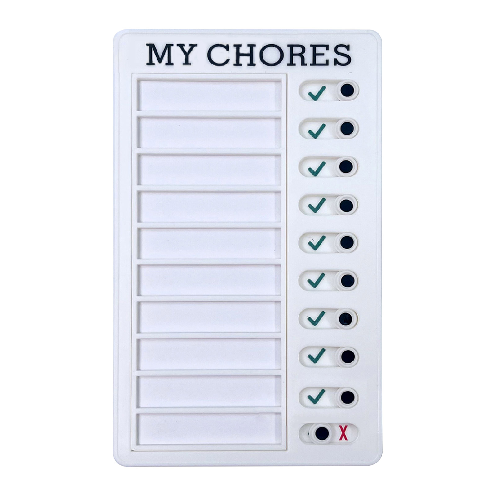 Buy Dasbsug Daily Task Planning Board Portable Plastic Memo Checklist Board Detachable Blank ...