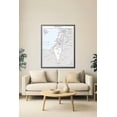 Modern Political Map of Israel – Detailed Middle East Geography Poster ...
