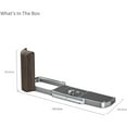 SmallRig L-Shaped Mount Plate with Wooden Handle for OM SYSTEM OM-3 ...