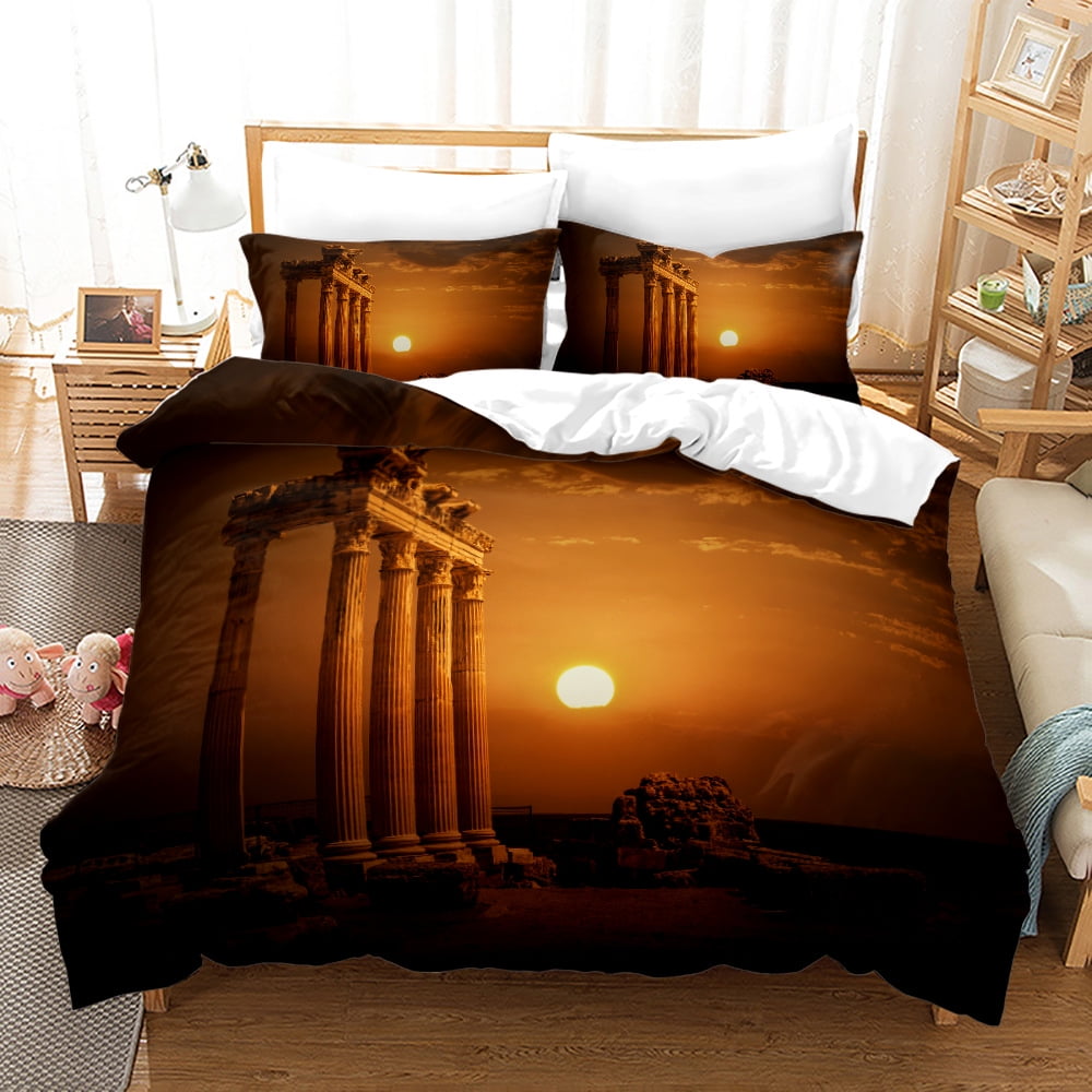 3D printing quilt cover of famous buildings 3pcs, Statue of Liberty ...