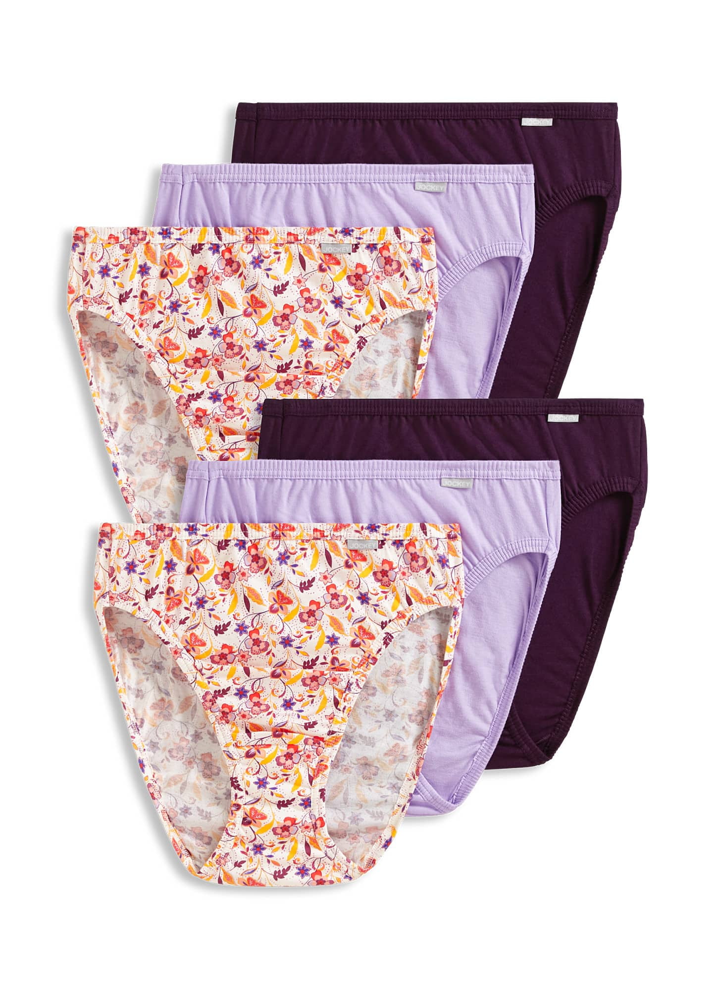 Jockey Women Plus Size Elance French Cut 6 Pack