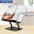 BS02 Book Stand for Reading, Adjustable Book Holder, Ergonomic Laptop ...