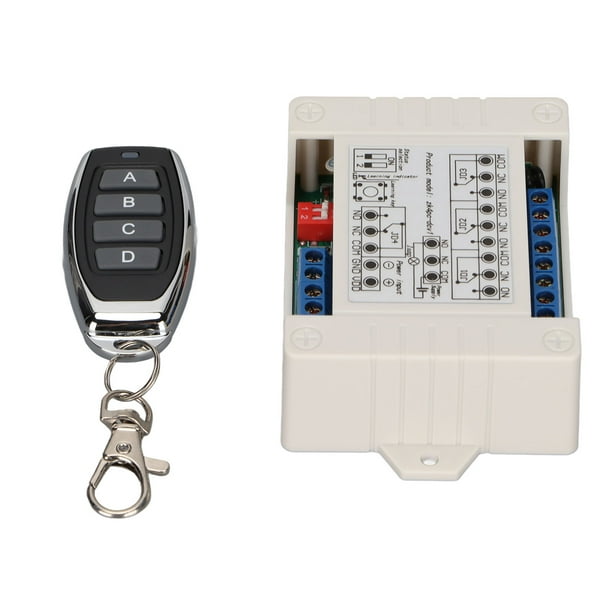 4 Channel RF Switch, Anti Interference Large Load Wireless Remote Relay ...