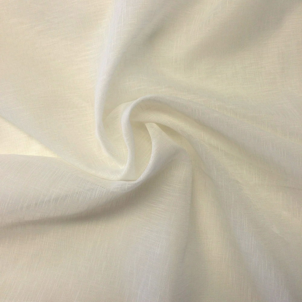 Sheer Voile Faux Linen Fabric Gasa 118" Wide Curtain Drapery Sold BTY ...