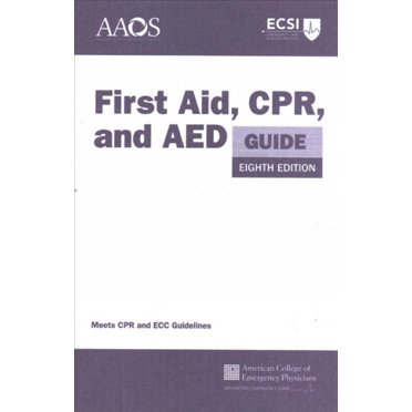 Primeros Auxilios, Rcp Y Dae Estandar - Walmart.com