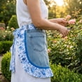 AOOOWER Spill Proof Kitchen Apron Denims Water Resistant Durable ...