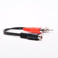 6 Inch RCA Female to (2) RCA Male Adapter Cable - Walmart.com