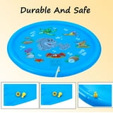 Dimple Splash Pad 67" Large Kids Sprinkler Play Mat for Toddlers Water Splash Pad Toys Outdoor ...