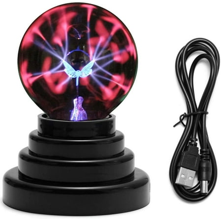 Butterfly Plasma Ball 3 Inch Magic Touch Sensitive USB Powered Glass ...