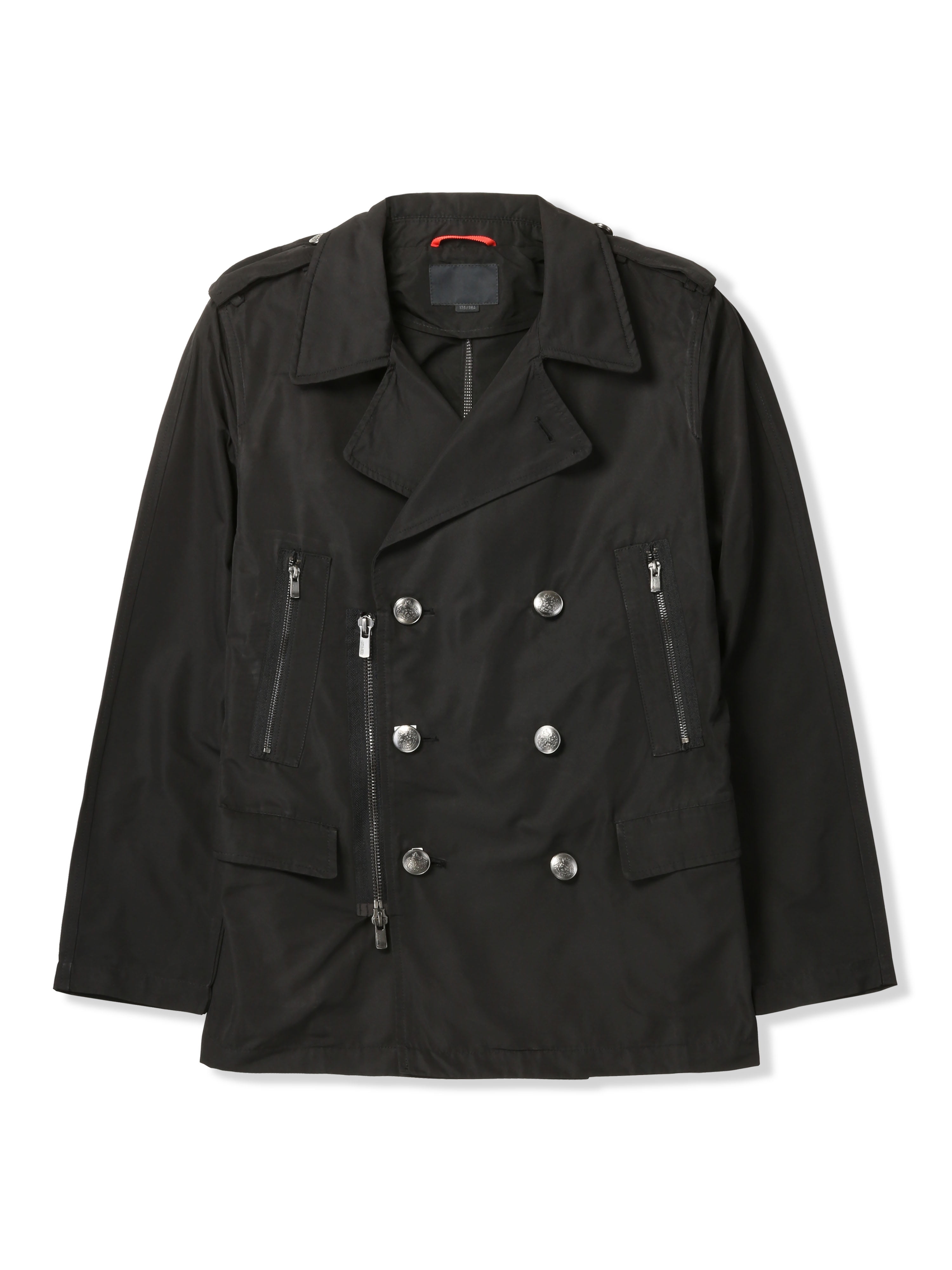 Hat and Beyond Mens Double Breasted Waterproof Jacket with Two Vertical ...