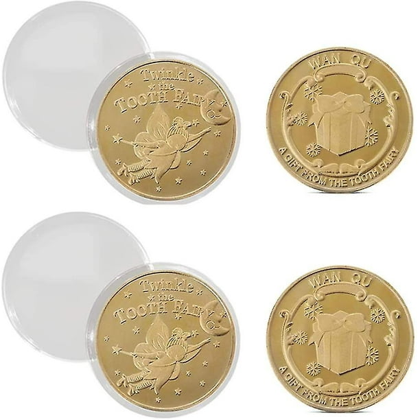 Tooth Fairy Coins Gold Milk Tooth Dwarfs Sweet Coin Coin Commemorative ...