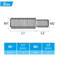 BDKWID-M6x15mm to M10x15mm Double End Threaded Stud Screw Bolt, 10 Pack ...