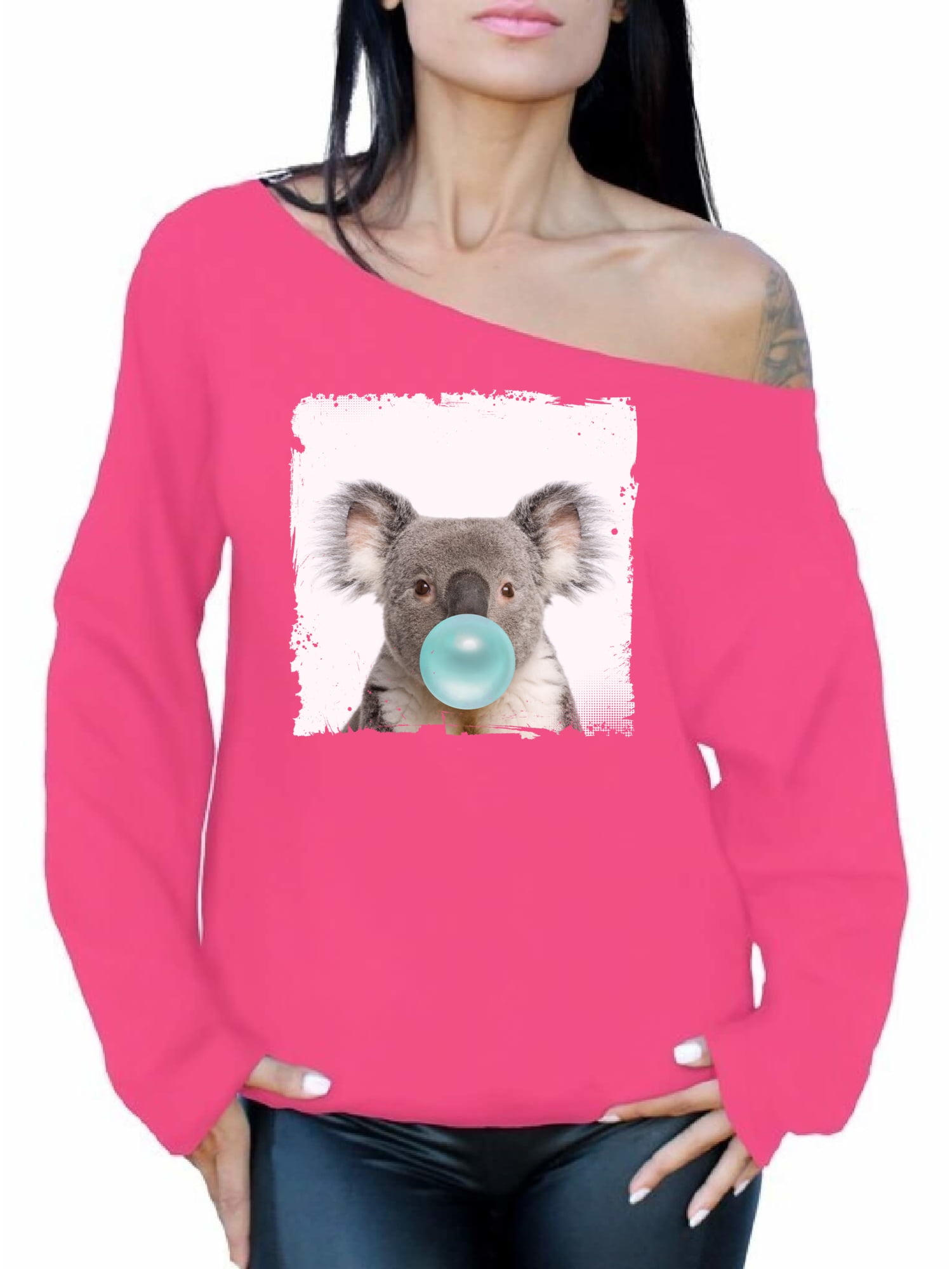 Awkward Styles Koala Off The Shoulder Sweatshirt Animal Lover ...