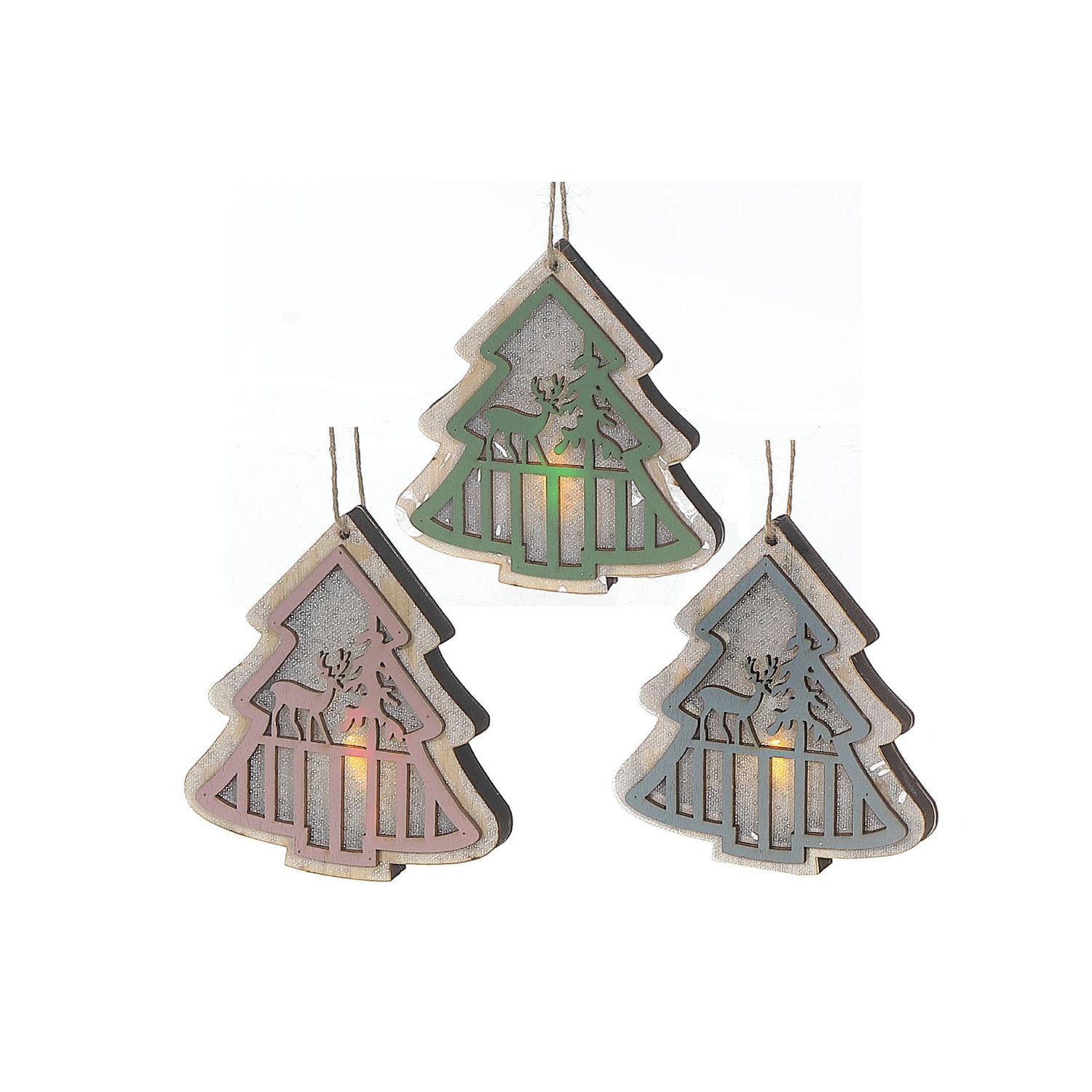 Click here for Ih Casadécor Wood Tree Ornament - Set Of 12 15.75... prices