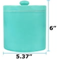 Blue Donuts Turquoise Ceramic Grease Jar with Strainer and Spout, 32 Oz ...