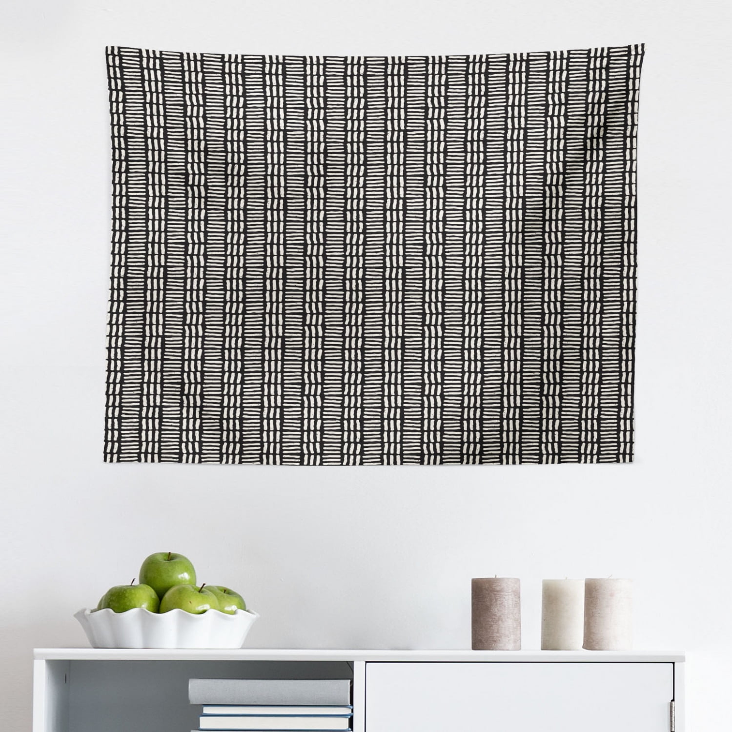Geometric Tapestry, Abstract Latticework with Involuted Round Shapes ...