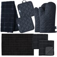 Versatility Red Microfiber Kitchen Dishcloths, 4 Piece Set, 12x12 Inch ...