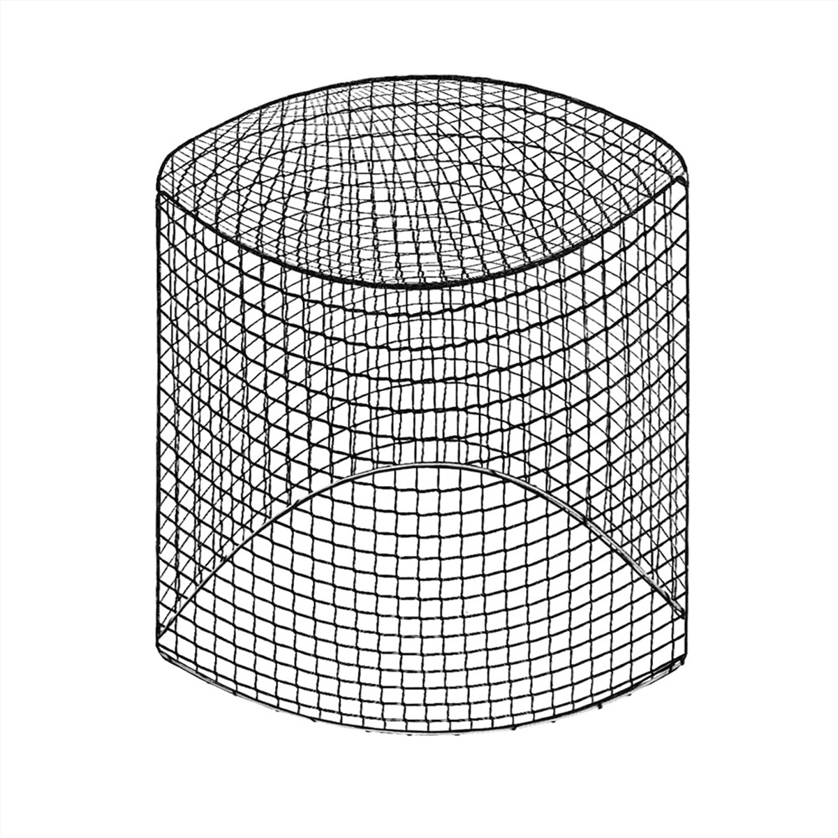 Round Bale Hay Net for Horses, Knotless Nylon Slow Feeder, 6x6 Ft ...