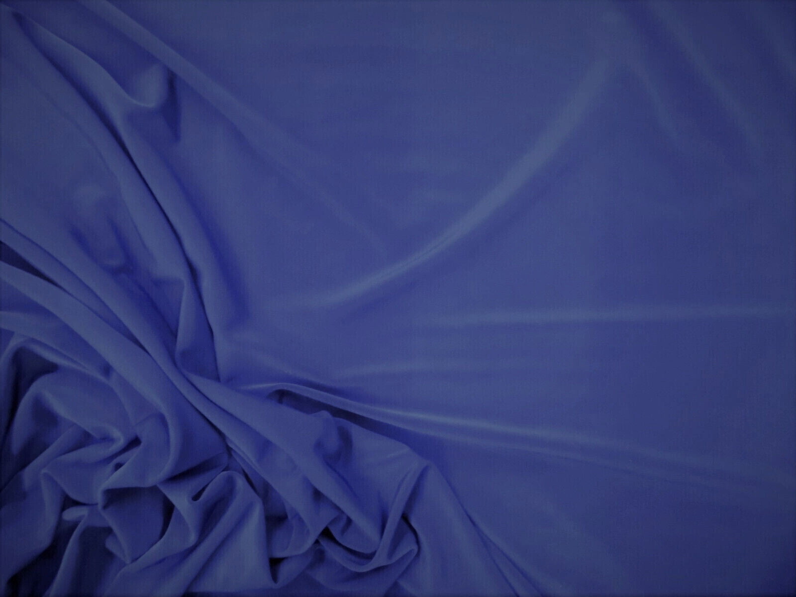 10 Yard Lot Fabric Light Weight Polyester Spandex 4 way Stretch Royal ...