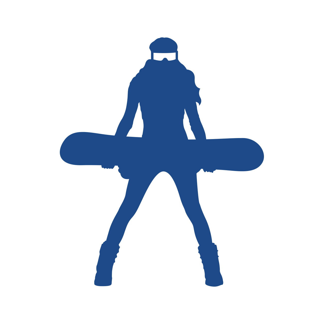 Girl Snowboarder Sticker Decal Die Cut - Self Adhesive Vinyl ...