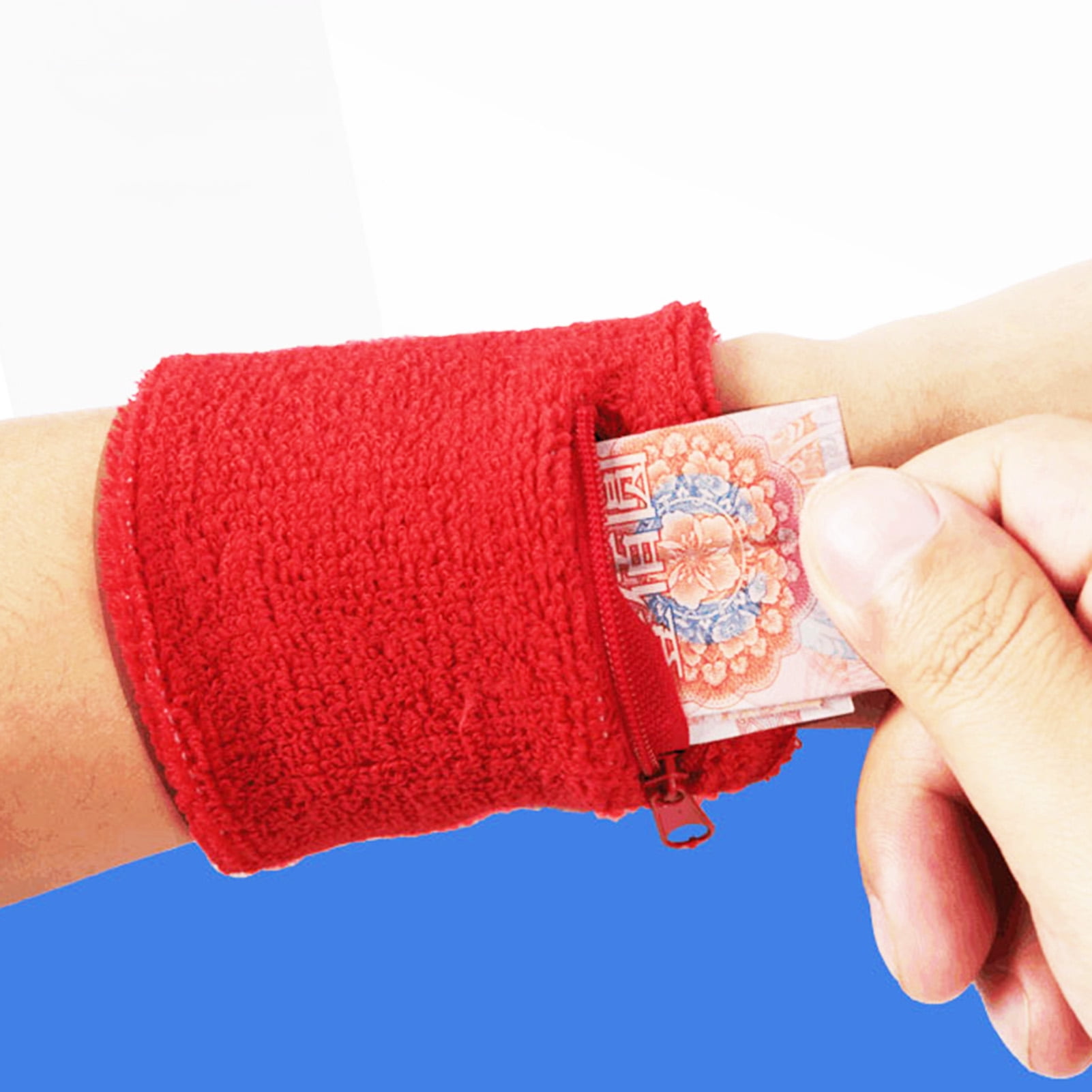 Opolski Fitness Sports Zipper Mini Wristband Coin Purse Keys Storage ...