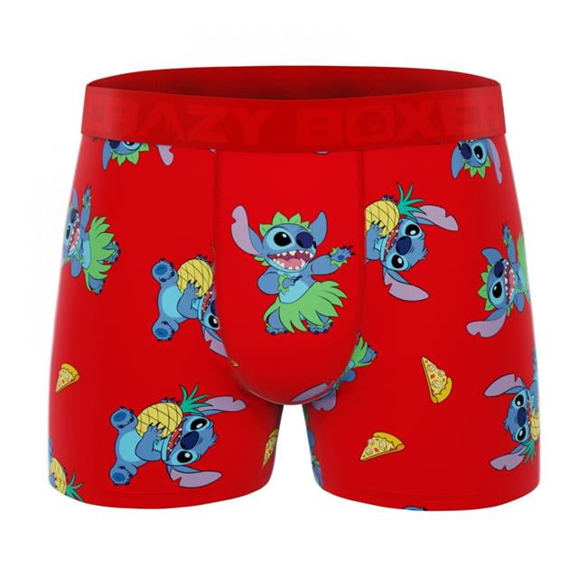 Lilo & Stitch 853054-ll-28-30 Crazy Boxers Lilo & Stitch Hawaiian Boxer ...