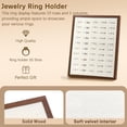 ANHXN Ring Display Stand -Shaped Velvet Jewelry Tray Ring Board ...