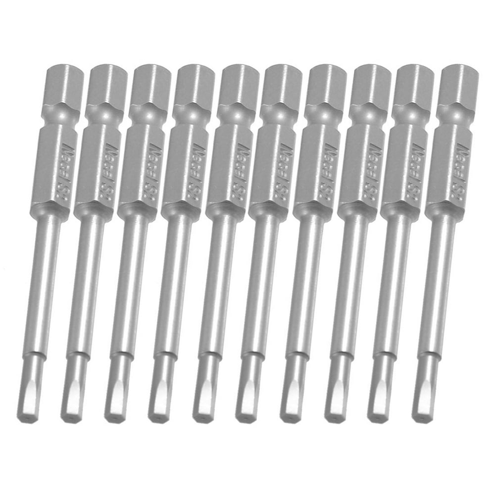 3.5mm Round Shank 65mm Length 3mm Hex Head Magnetic Screwdriver Bits 10 ...