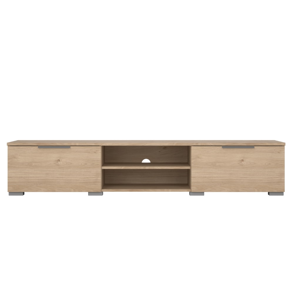 Mueble de TV Color Madera 2 Puertas 1 Entrepaño Hecho de Madera ...