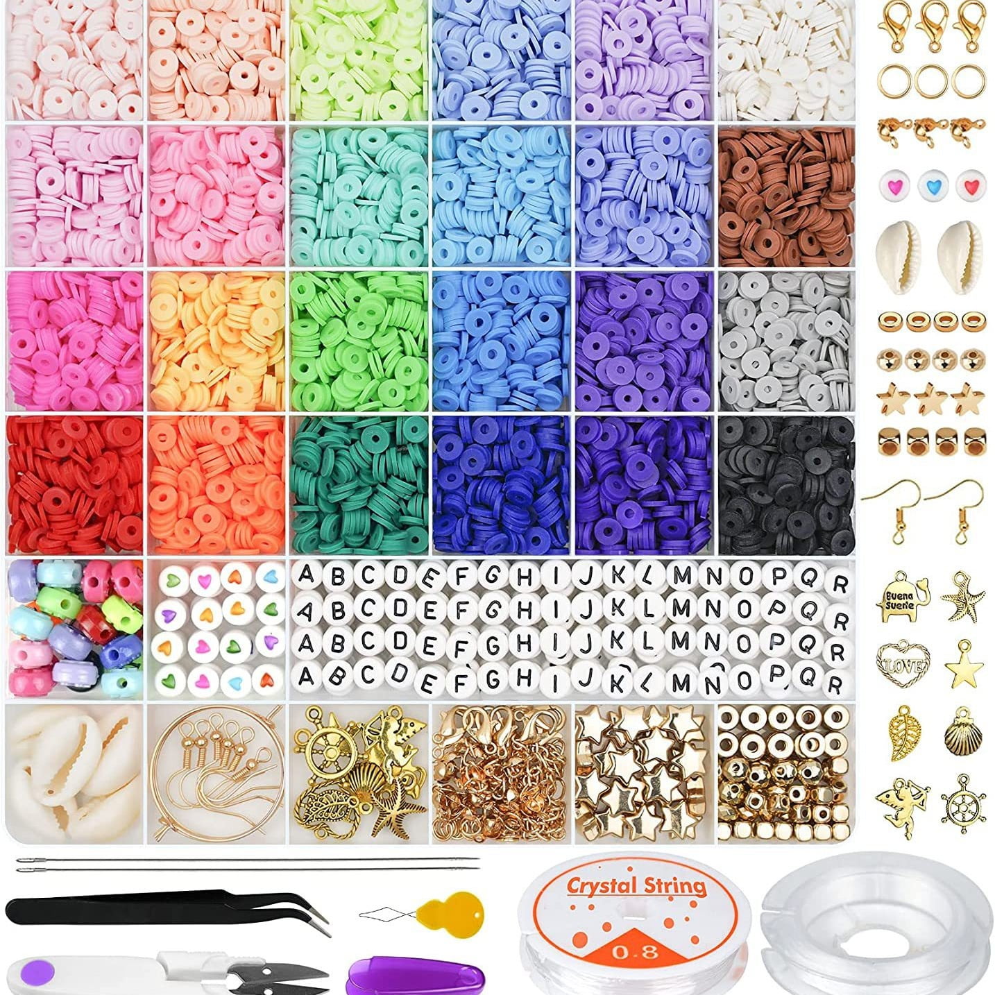 Click here for Chenxiayu 6000 Pieces Clay Bead Set Soft Ceramic T... prices