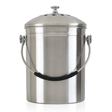 Gold Star Kitchens - Kitchen Compost Bin - Countertop Pail Bucket ...
