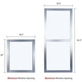 Soleus Air WS4-AWK Saddle AC Sliding Vertical Window Kit with Adapter ...