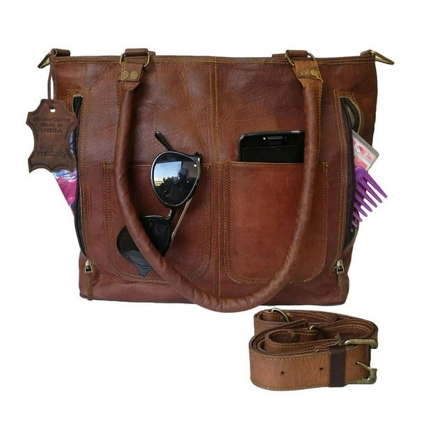 Women's Cross-body Business Handbag Shoulder Tote Genuine Leather ...