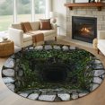 8ft Round Rug 3D Optical Illusion Area Rugs for Living Room Bedroom ...