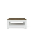 Grado Wooden Coffee Table | Mid-Century Modern Square Design, 35 inch ...