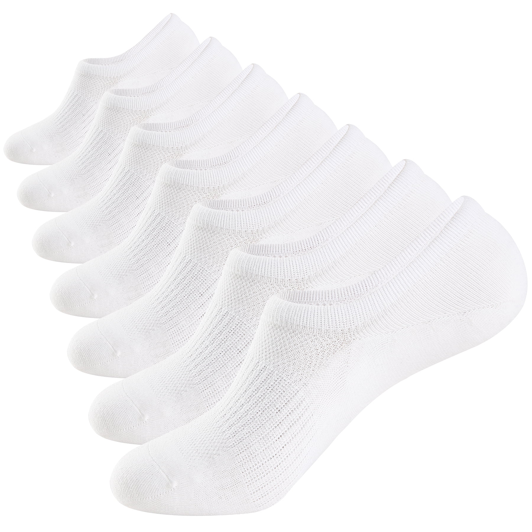 WANDER No Show Socks Mens 7 Pairs, Cotton Thin Non Slip Low Cut Mens ...