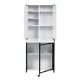 Sew Ready Multi - Use Crafting Armoire in White and Black - Walmart.com