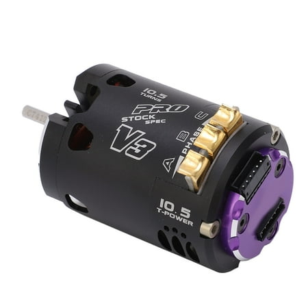 540 V3 Sensored Brushless Motor, Removable Rotor Black Purple 3800KV ...