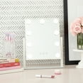 Thinkspace Beauty Counter-top 9 Bulb LED Hollywood Mirror, 14.2"H x 12 ...
