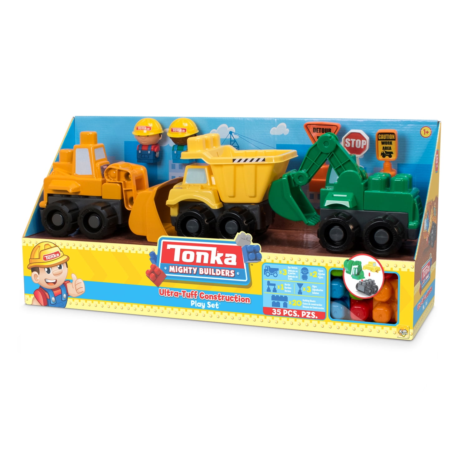 Tonka 35 pc Ultra Tuff Construction Play Set - Walmart.com