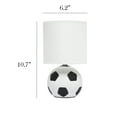 Simple Designs 10.7" SportsLite Mini Soccer Table Lamp for Kids Room ...