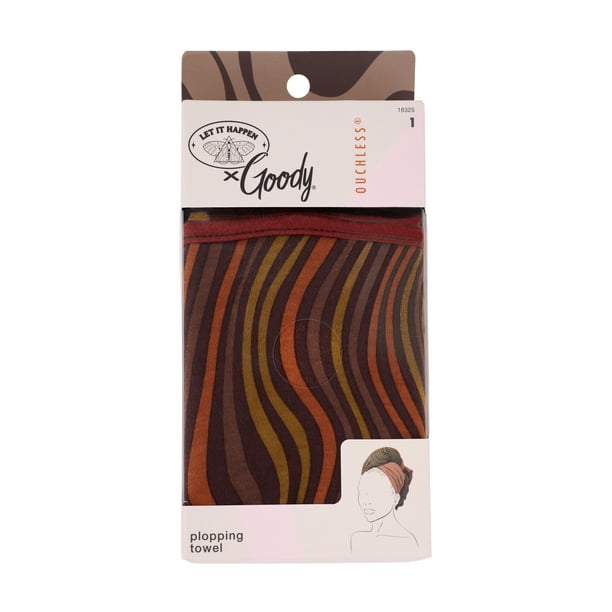 Goody Tru X Let It Happen Collab Ouchless® Quick-Dry Plopping Towel, 1 ...