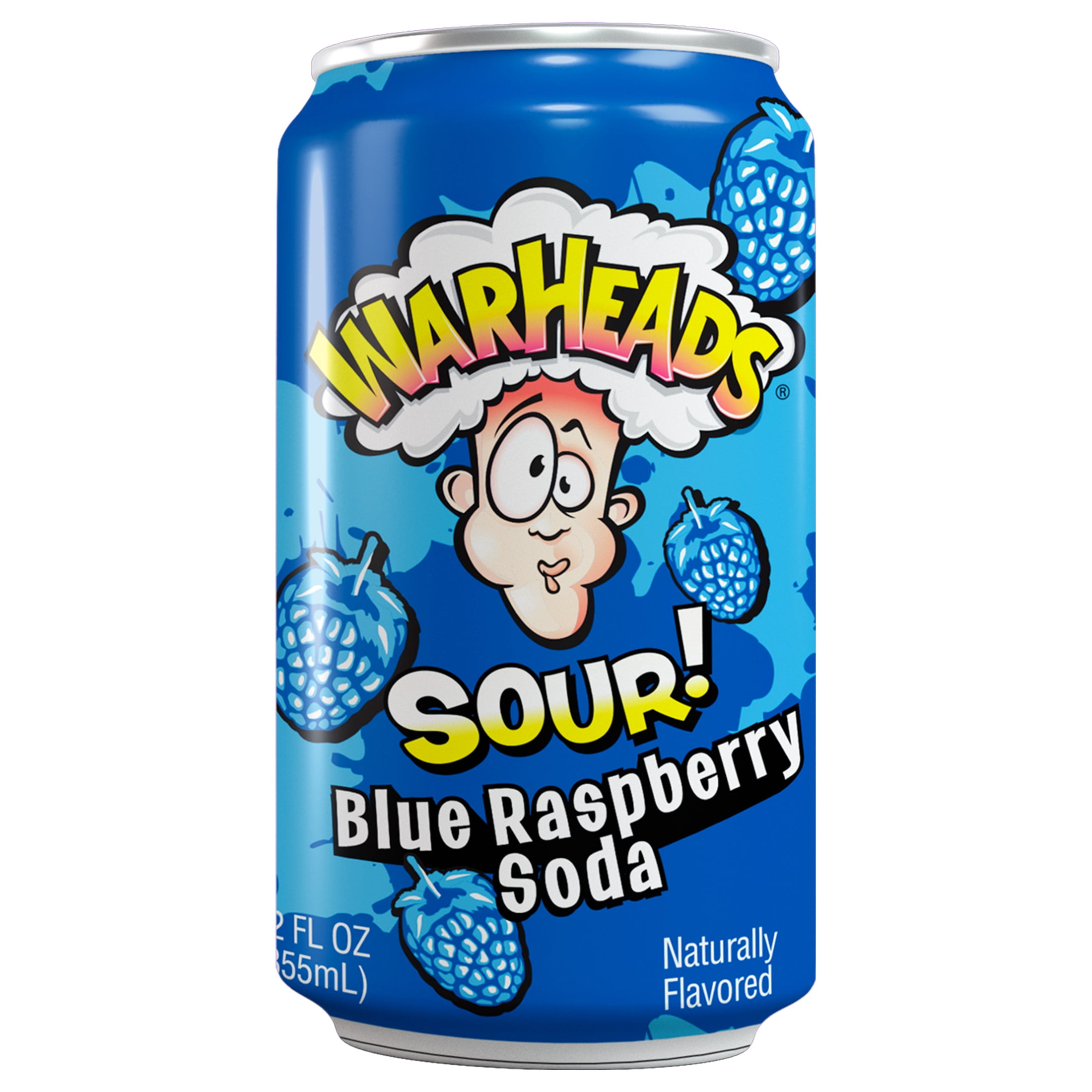 Warheads - Blue Raspberry Sour Soda - Walmart.com