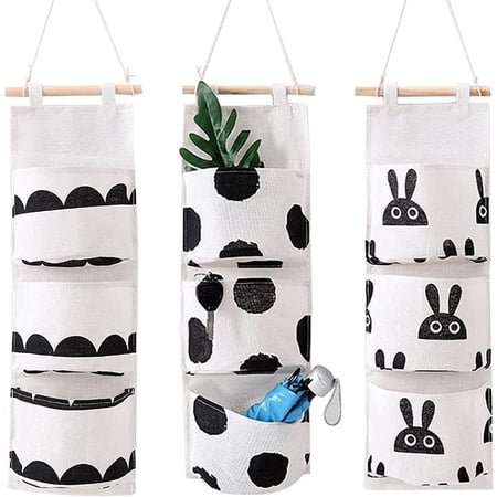 3 Pieces Wall Organizer Bag, Hanging Storage Bags, Wall Storage Bags ...