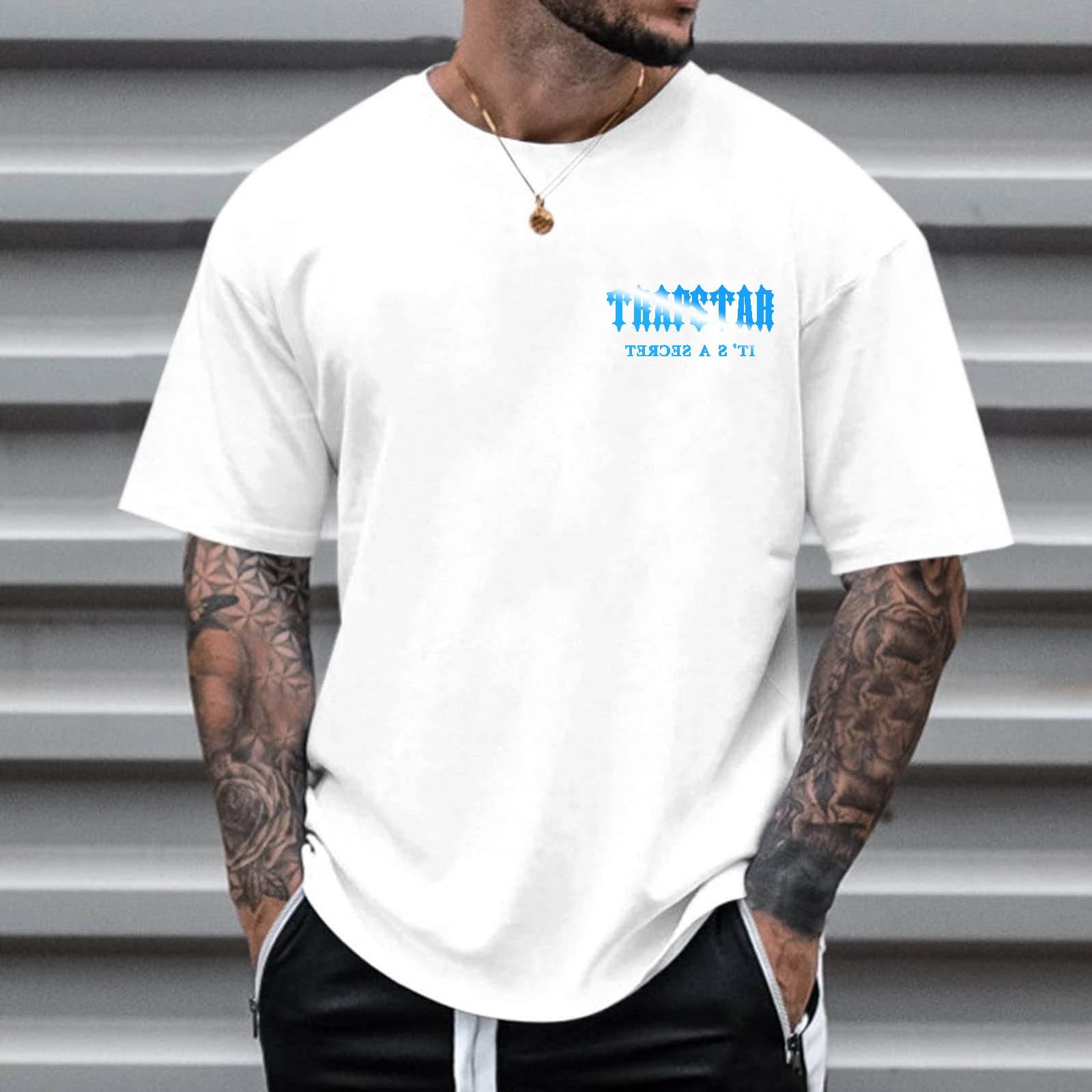 Click here for Tkfashion Mens T-Shirts Trapstar Printed T-Shirt F... prices