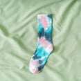 Crew Socks for Women Adult Fall And Winter New Tie Dye Mid Calf Couple ...