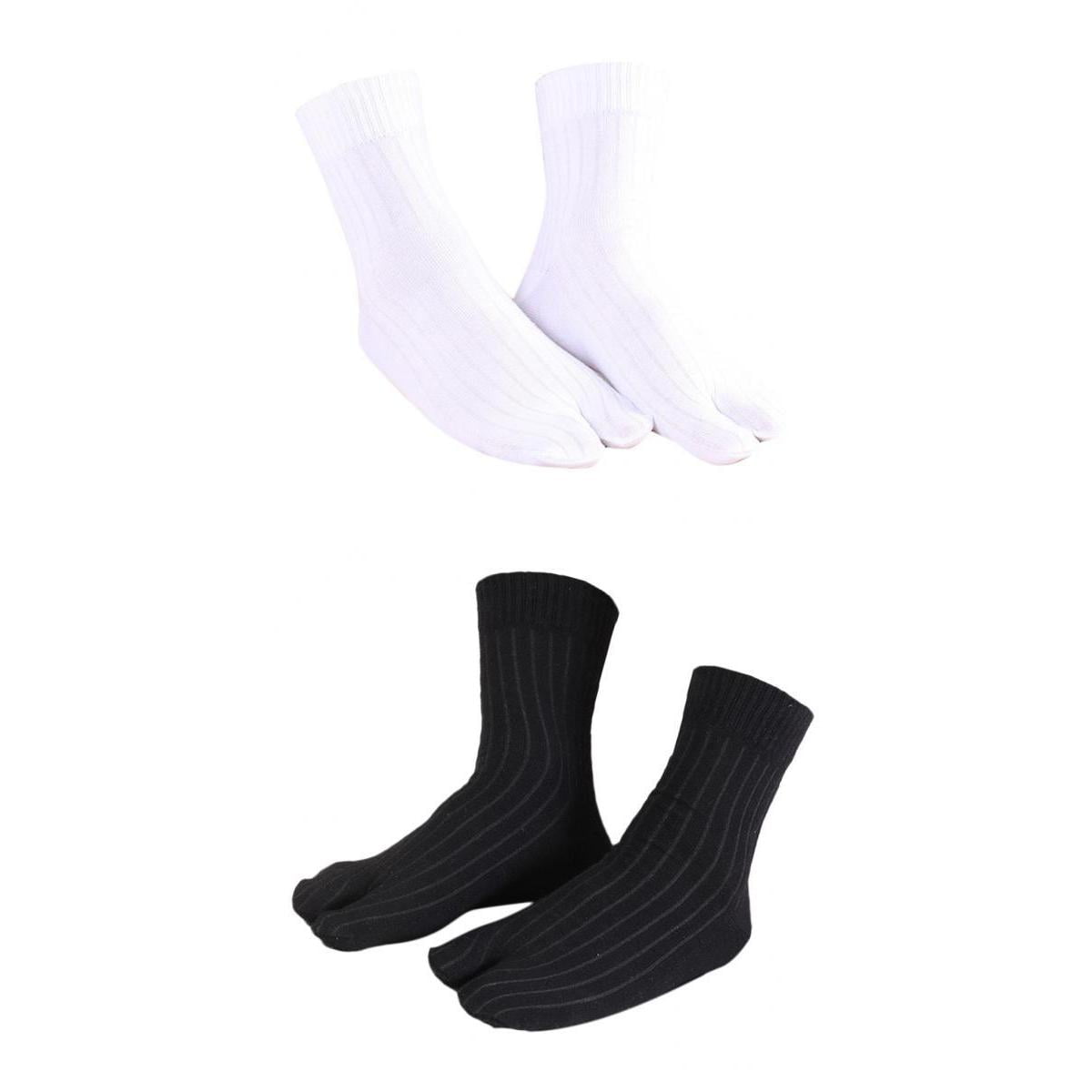 Click here for Esquirla Men Women 2 Pairs Cotton Crew 2 Toe Socks... prices