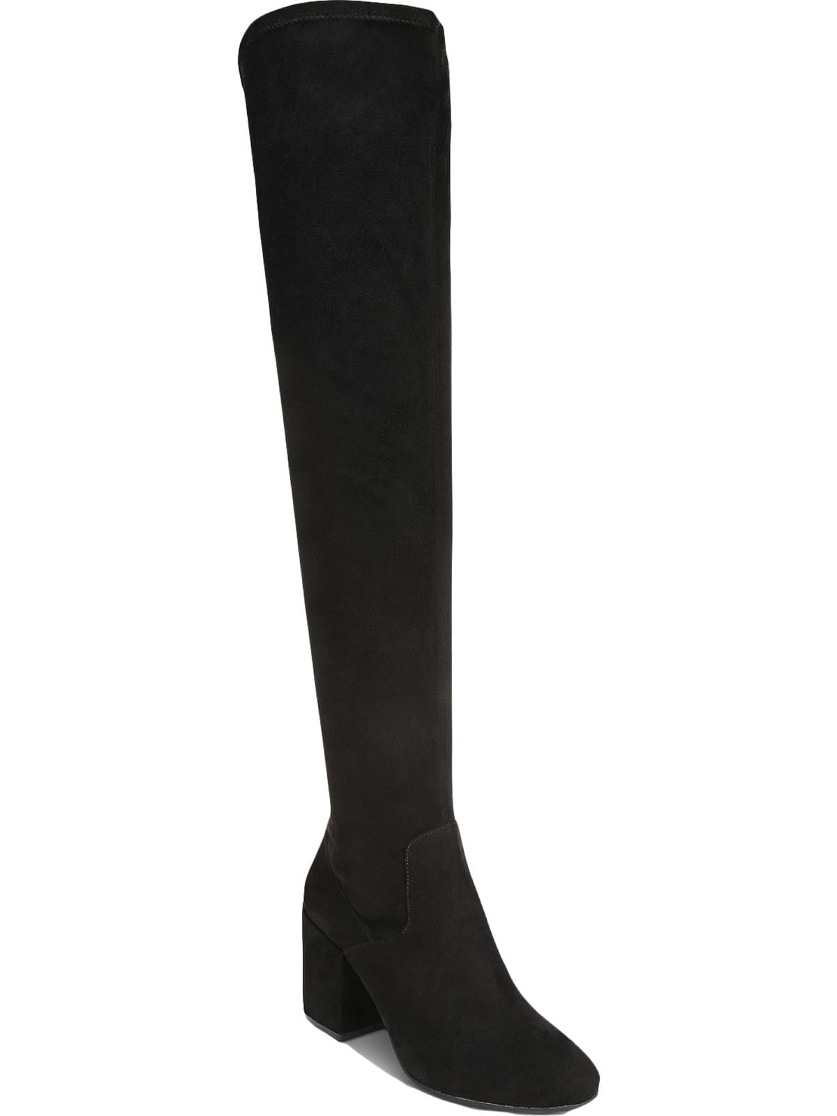 Bar III Womens Gabrie Faux Leather Over-The-Knee Boots Black 8 Medium ...