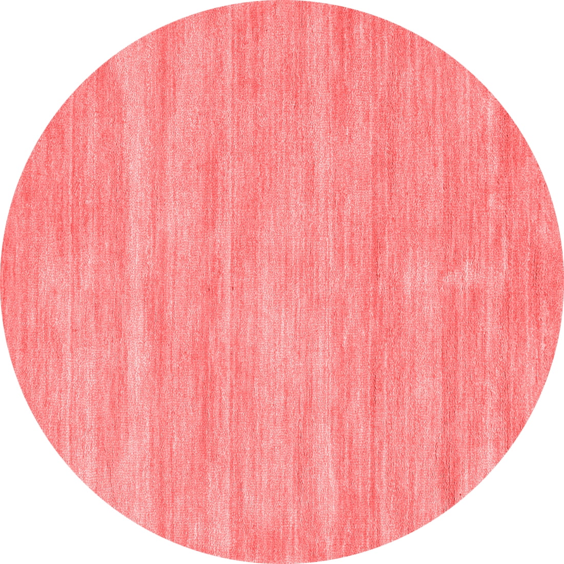 Ahgly Company Indoor Round Solid Red Modern Area Rugs, 6' Round ...